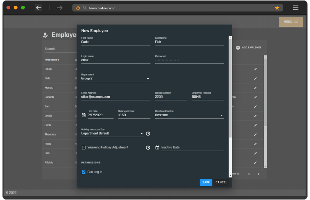 Fire Department Scheduling Software · Hero Schedule