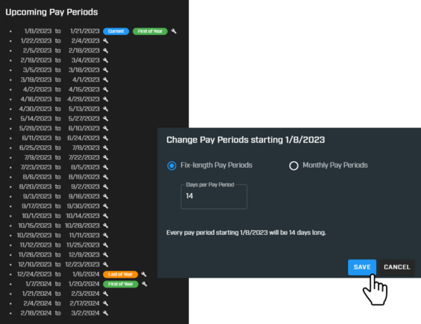 Pay Period Management