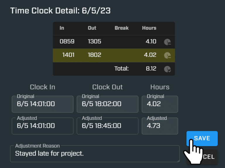 Time Clock | Clock-in, Clock-out & Keep records