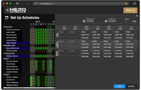 Patterned Scheduling | Create a year of schedules in minutes