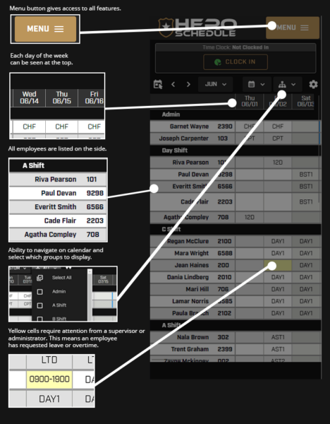 Main Schedule View | See your agency's schedule in one place