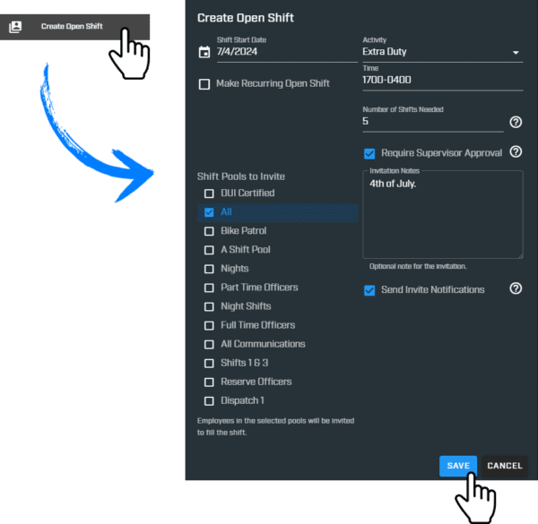 Open Shifts | Fill empty shifts automatically
