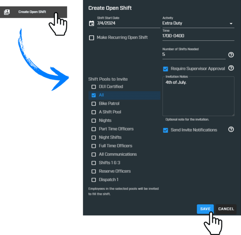 Open Shifts | Fill empty shifts automatically