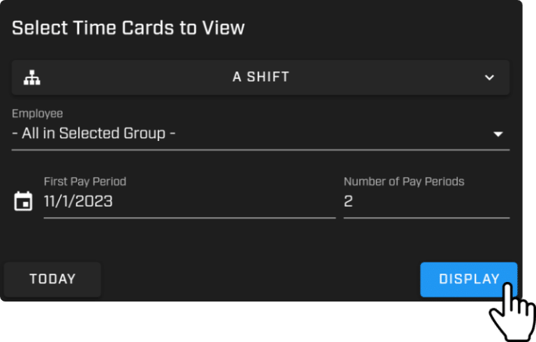 Employee Time Cards | View time worked, overtime & balances