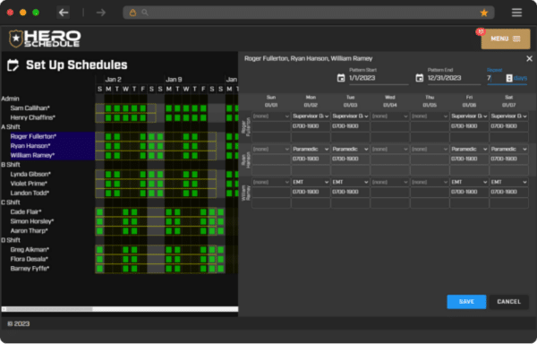 EMS Shift Scheduling Software - Assign Any Shift Type in Minutes