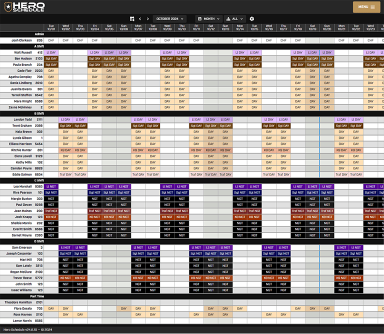 Main Schedule View | See your agency's schedule in one place