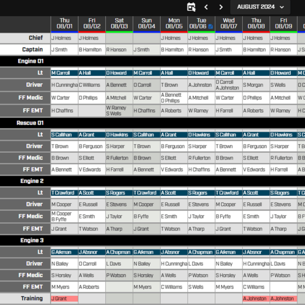 Fire Department Scheduling Software · Hero Schedule